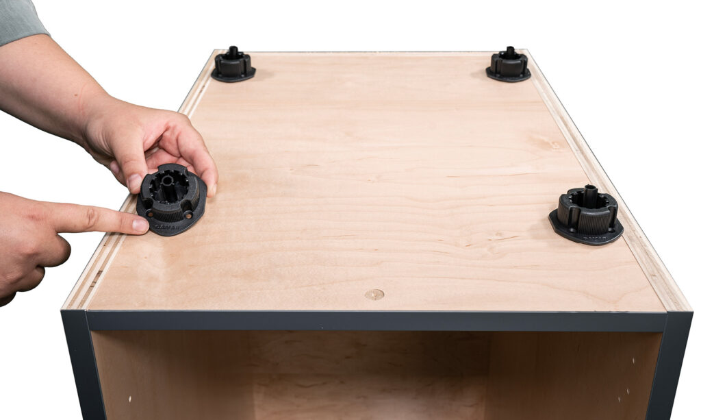 Frameless Cabinet Assembly - Access by Cabinet Joint