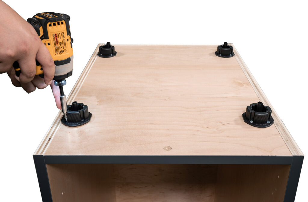 Frameless Cabinet Assembly - Access by Cabinet Joint