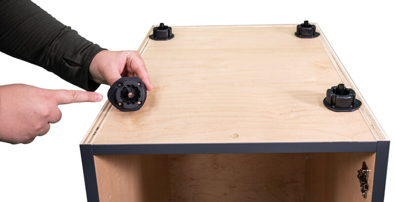 Frameless Cabinet Assembly - Access by Cabinet Joint