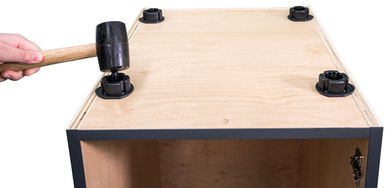 Frameless Cabinet Assembly - Access by Cabinet Joint