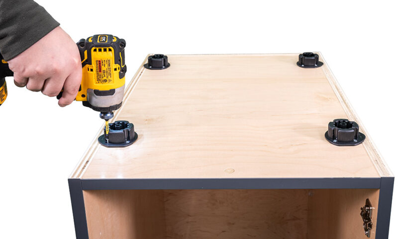 Frameless Cabinet Assembly - Access by Cabinet Joint