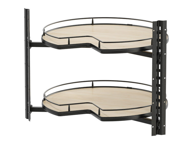 Corner cabinet rotating trays - Access by Cabinet Joint