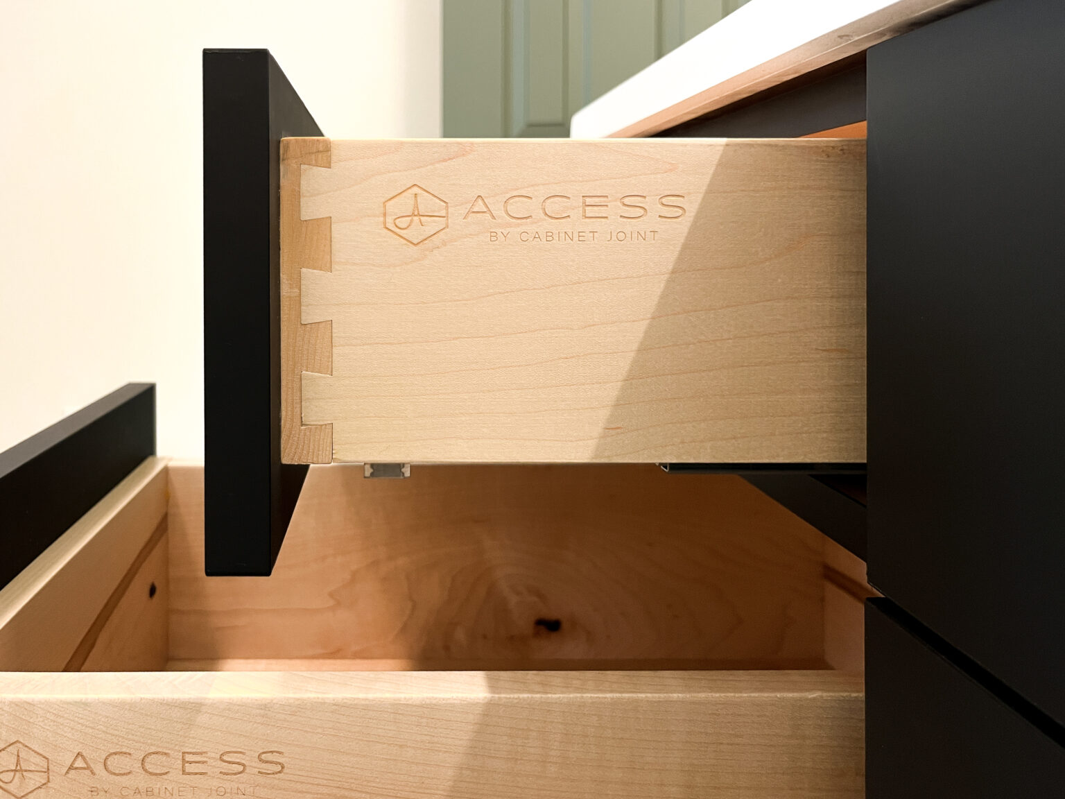 Floating Vanity with Drawers - Access by Cabinet Joint